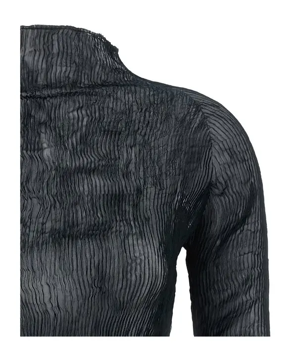 Issey Miyake Chiffon Knotted Pullover