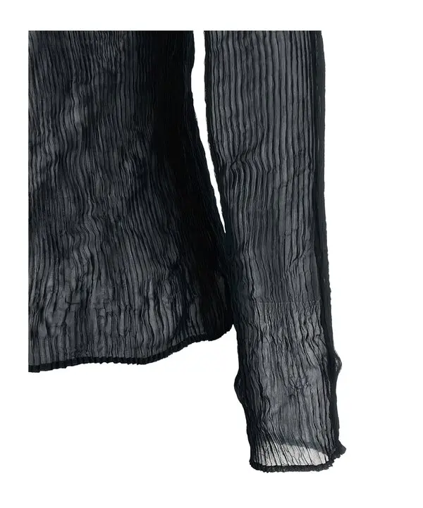 Issey Miyake Chiffon Knotted Pullover