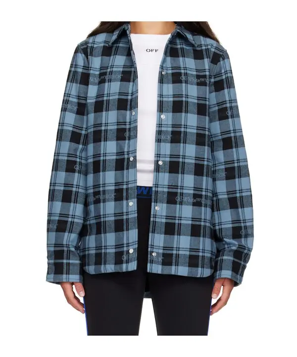 Off-White Check-print Padded Shirt