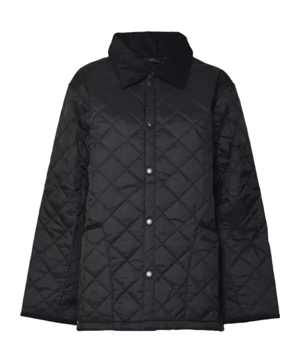 Barbour Diamond-quilted Corduroy-collar Jacket