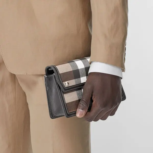 Burberry Oscar Check-pattern Shoulder Bag