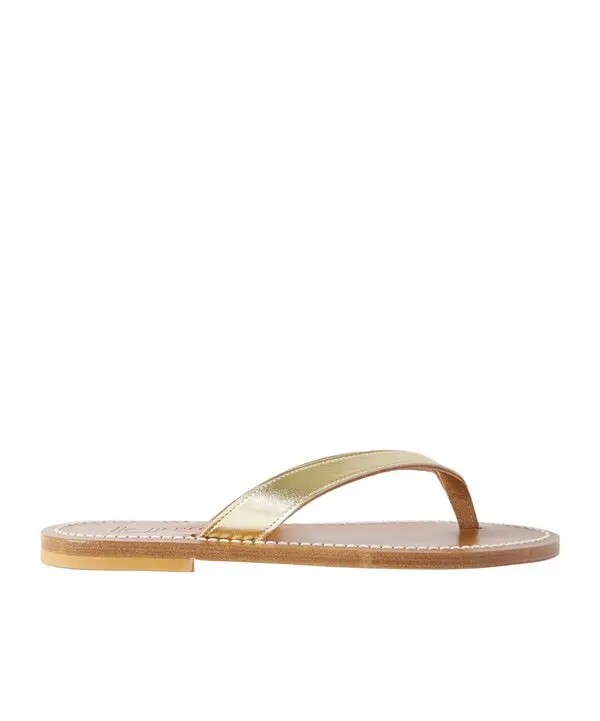 K.JACQUES Metallic Leather Sandals