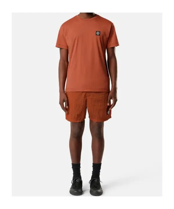 Stone Island Logo-patch T-shirt - Brick Red