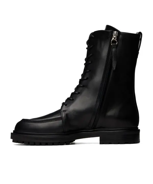AeydĒ Plain Colour Leather Ankle Boots