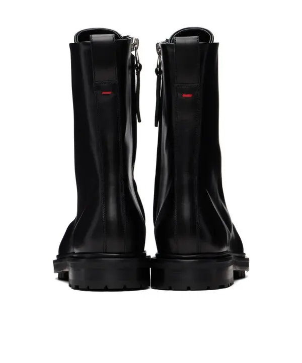 AeydĒ Plain Colour Leather Ankle Boots