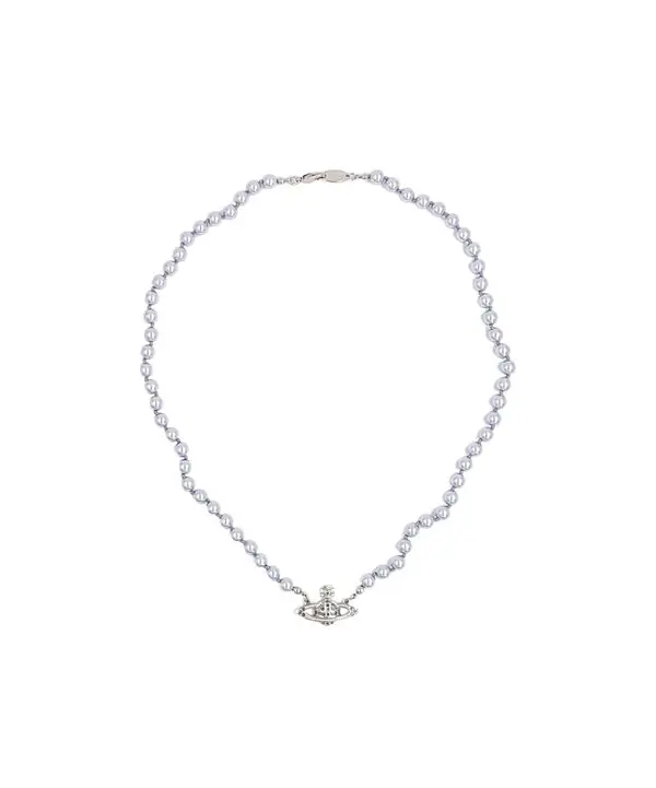VIVIENNE WESTWOOD Faux-pearl Orb Necklace - Silver