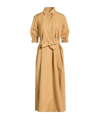 Max Mara Minimalist Shirt Dress - Nude