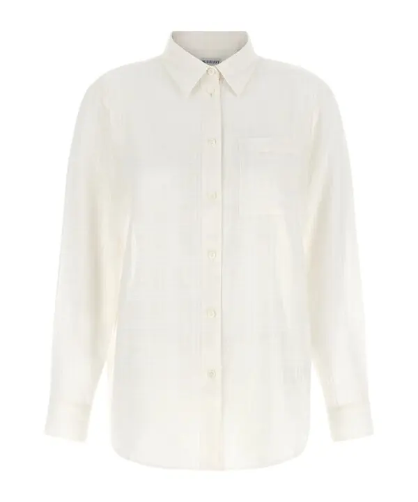 Burberry Logo-embroidered Shirt