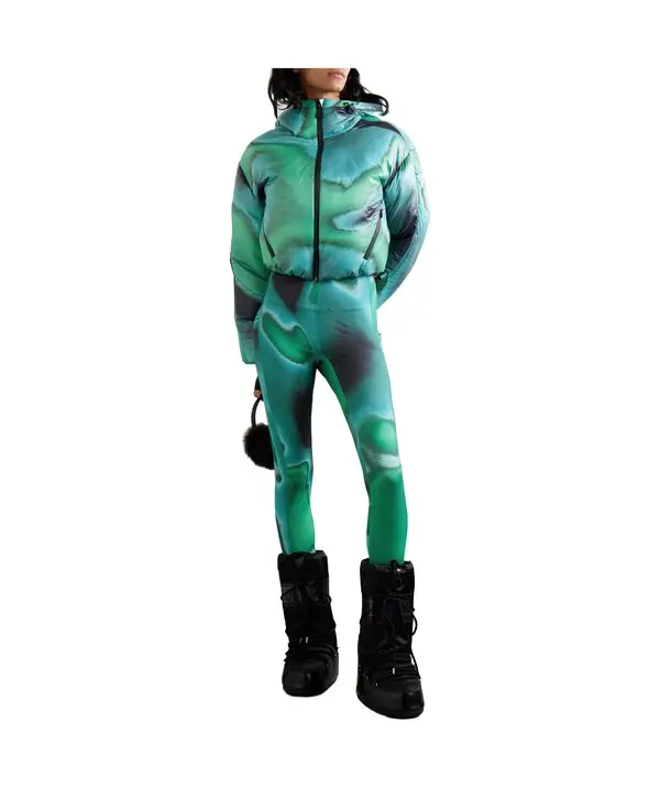 Aztech Mountain Printed Slim-fit Sports Leggings