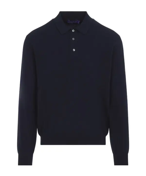 Ralph Lauren Long-sleeve Knitted Polo Shirt