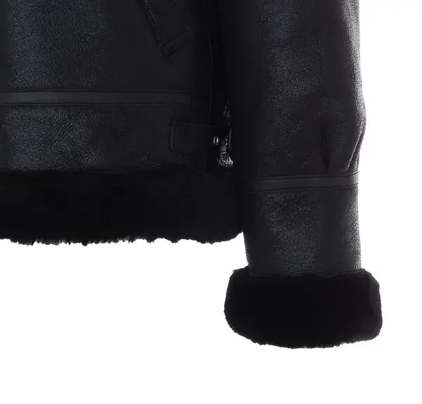 SCHOTT Long-sleeved Leather Jacket