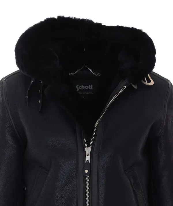 SCHOTT Long-sleeved Leather Jacket