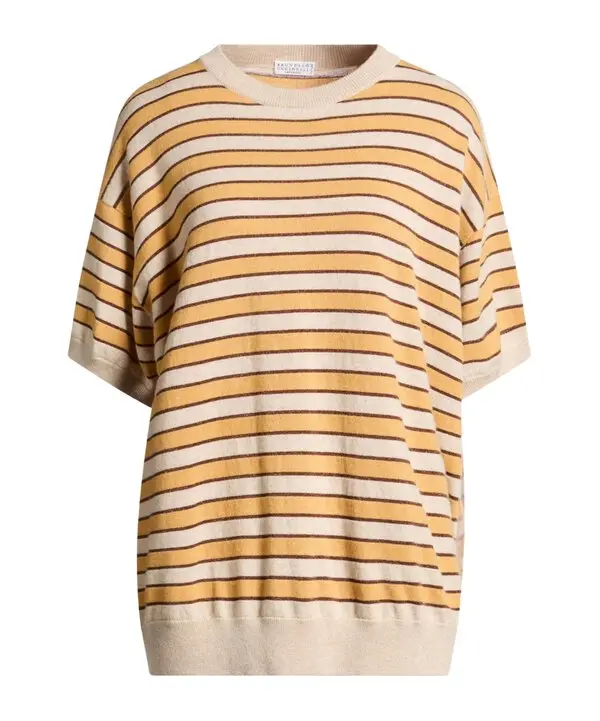 Brunello Cucinelli Short-sleeved Knitted Sweater