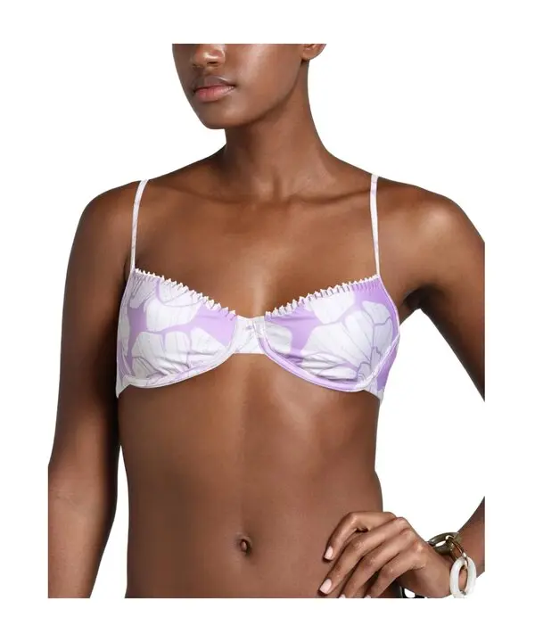 Farm Rio Floral Print Bikini Top