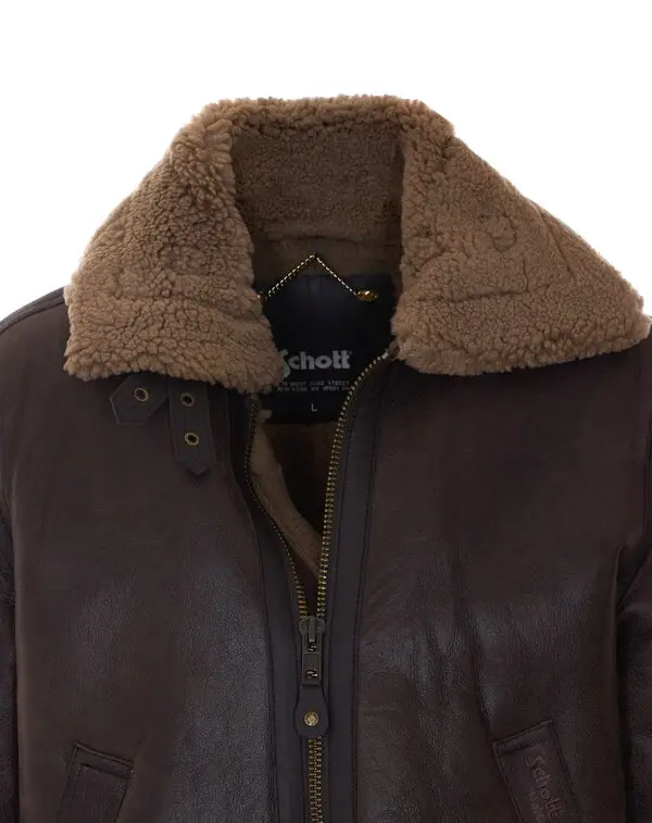 SCHOTT Lapel Leather Jacket