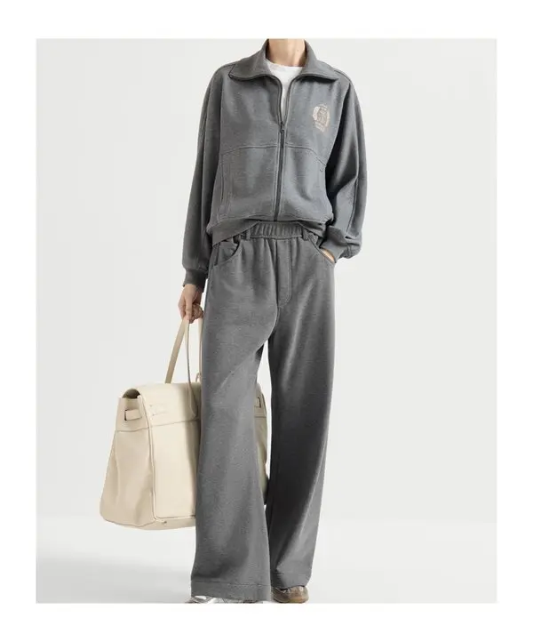 Brunello Cucinelli Logo-embroidered Zip-up Hoodie