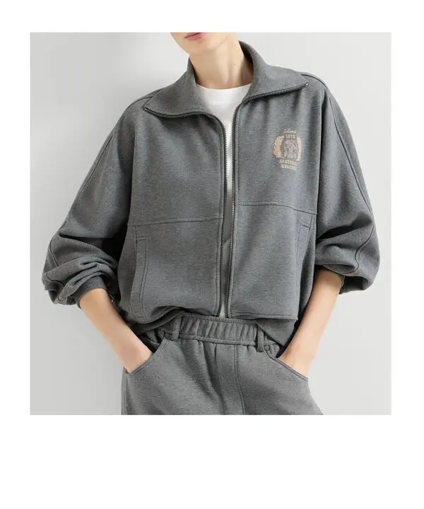 Brunello Cucinelli Logo-embroidered Zip-up Hoodie