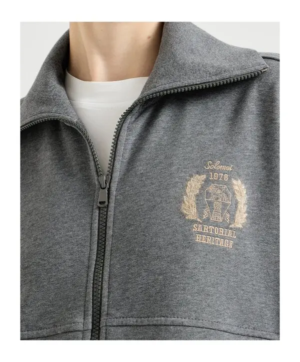 Brunello Cucinelli Logo-embroidered Zip-up Hoodie