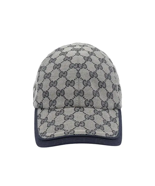 Gucci Gg Cotton Fabric Baseball Hat - Midnightblblue