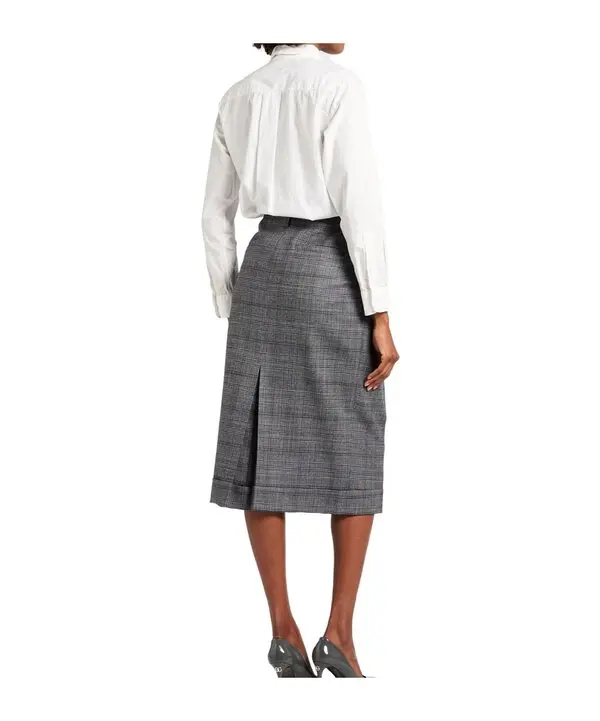 Brunello Cucinelli Plaid Flared Skirt