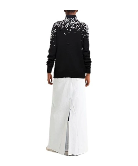 MAISON MARGIELA Minimalist Printed Knit Sweater