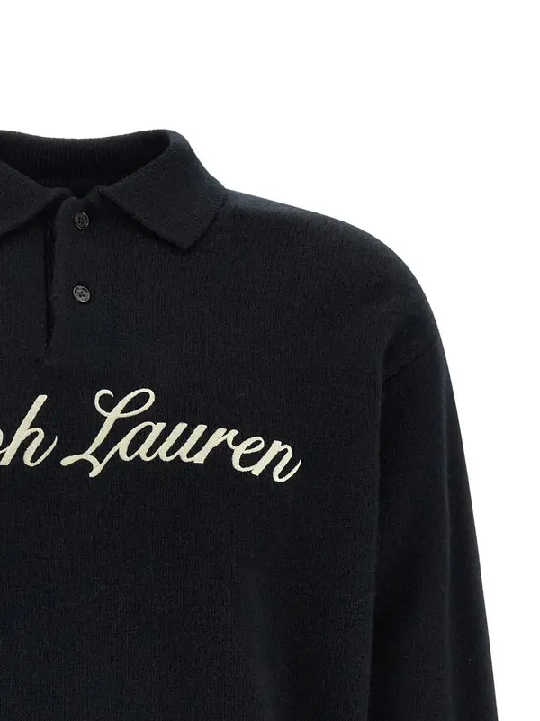 Ralph Lauren Long-sleeve Knitted Polo Shirt
