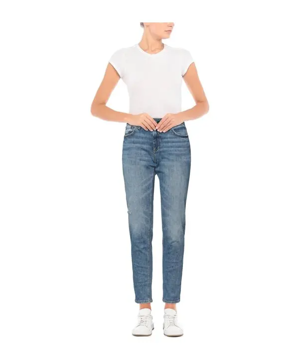 Rag & Bone Mediumblue Stretch Ripped Jeans