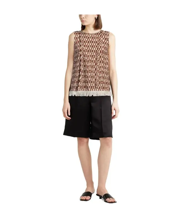 Max Mara Two-toned Sleeveless Top