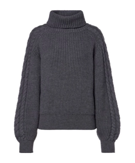 JOSEPH Alodina Wool Turtleneck Sweater - Grey