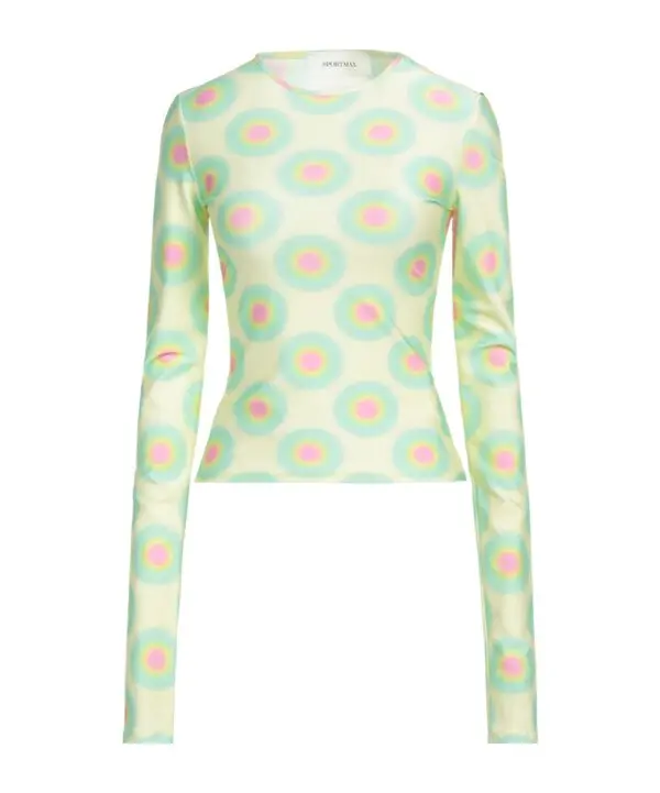 Sportmax Colorful Printed Long-sleeve T-shirt