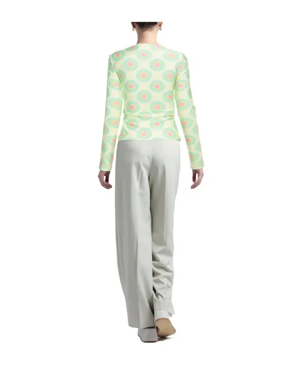 Sportmax Colorful Printed Long-sleeve T-shirt