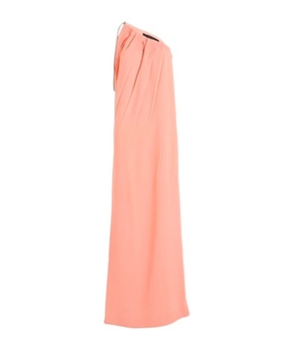 Max Mara Minimalist Oneshoulder Maxi Dress - Pink