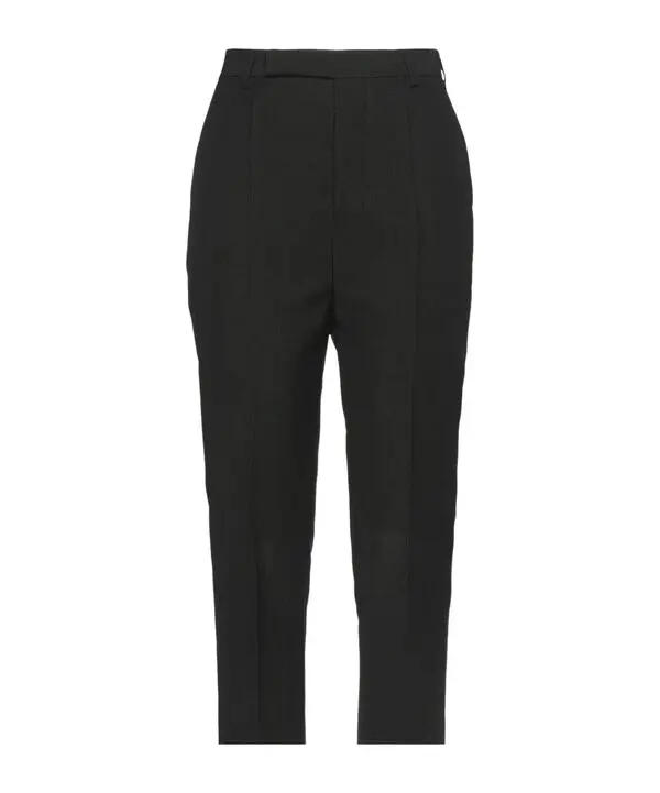 Rick Owens Solidcolor Wool Trousers - Black