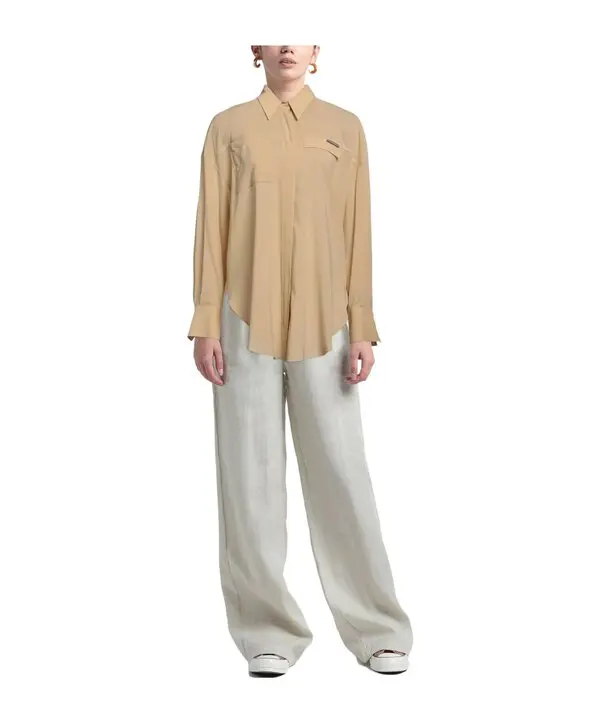 Brunello Cucinelli Crepe Long Sleeve Shirt