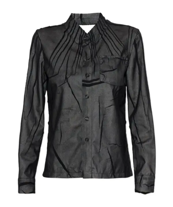 MAISON MARGIELA Bonded Crease Long-sleeve Shirt - Black