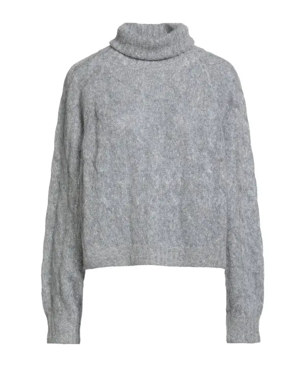 Brunello Cucinelli Long Sleeve Wool Turtleneck Sweaters