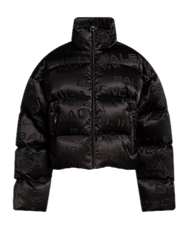 Balenciaga Minimalist Printed Down Jacket