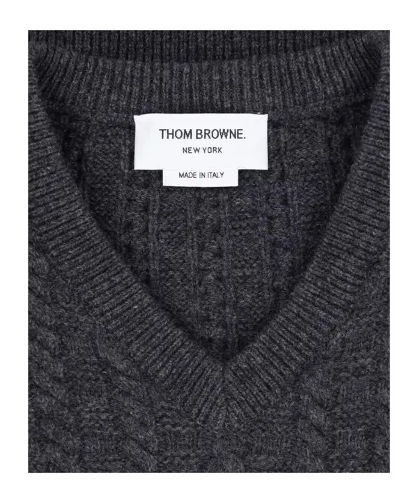 Thom Browne Anchor Intarsia Knitted Sweater