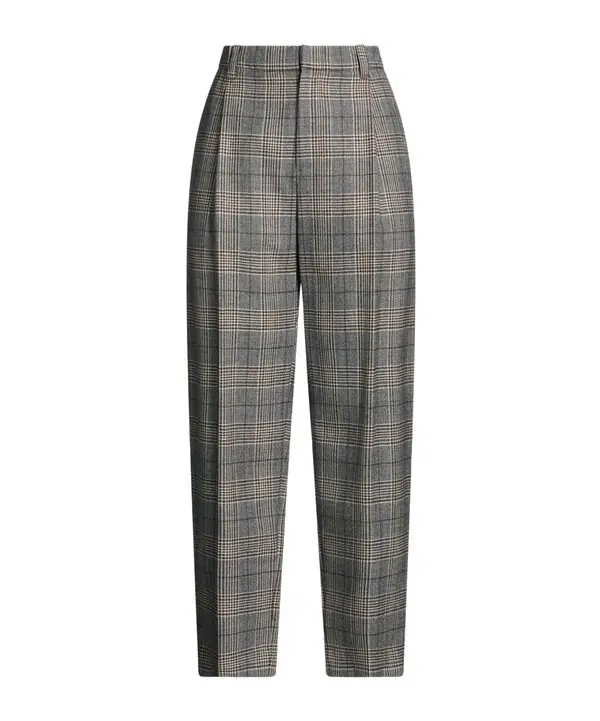 Brunello Cucinelli Plaid Casual Trousers