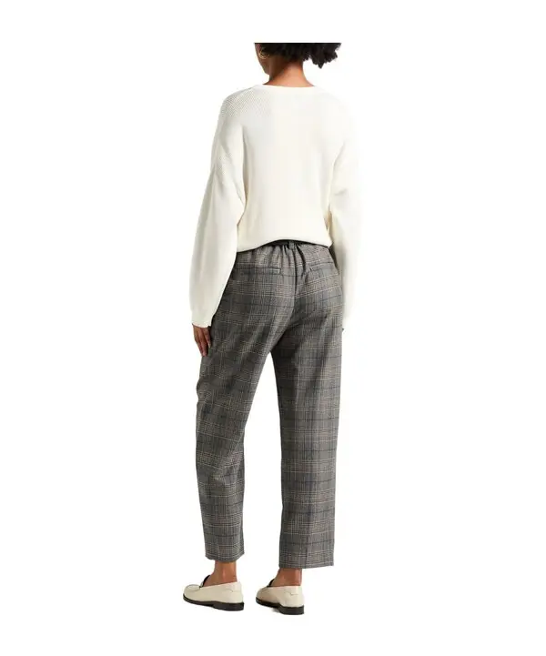 Brunello Cucinelli Plaid Casual Trousers