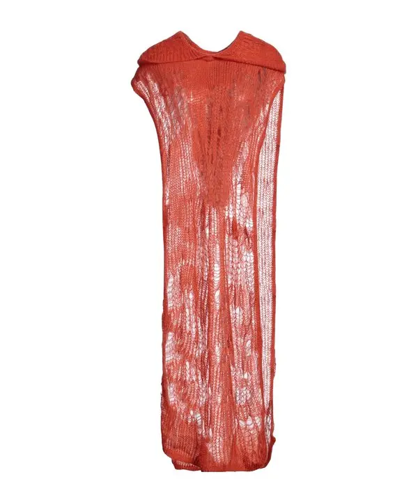 Rick Owens Minimalist Solidcolor Sleeveless Knit Hoodie