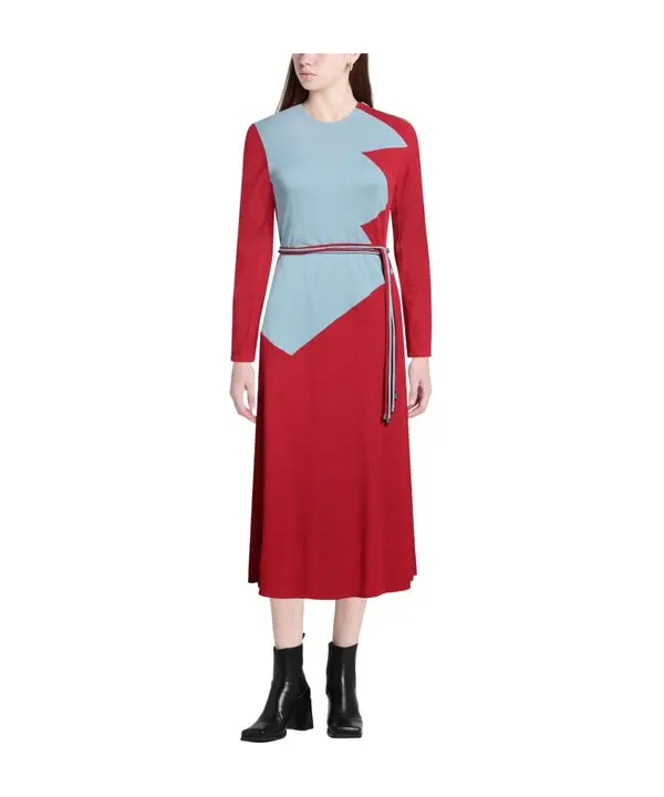Tory Burch Two-tone Lotus Leaf Skirt