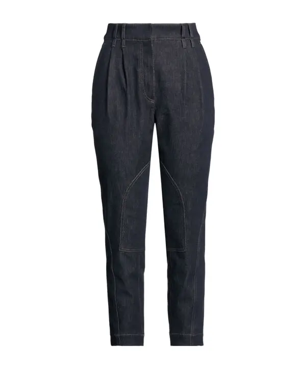 Brunello Cucinelli Plain Colour Denim Trousers