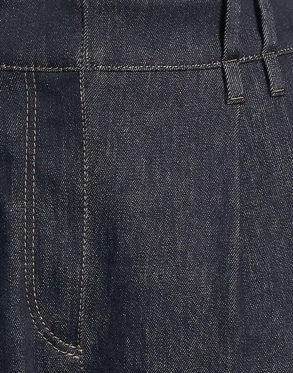 Brunello Cucinelli Plain Colour Denim Trousers