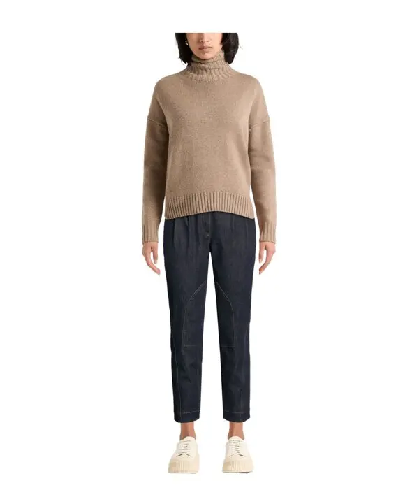 Brunello Cucinelli Plain Colour Denim Trousers