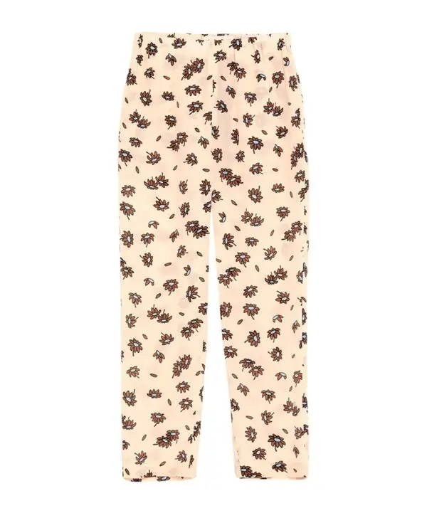 Marni Floral-patterned Cropped Tapered Pants