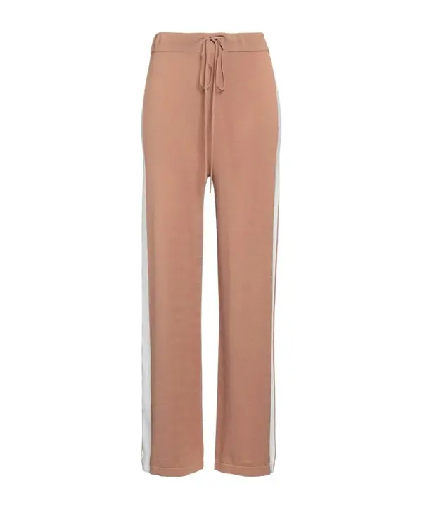 Max Mara Two-tone Loose-fitting Knit Pants