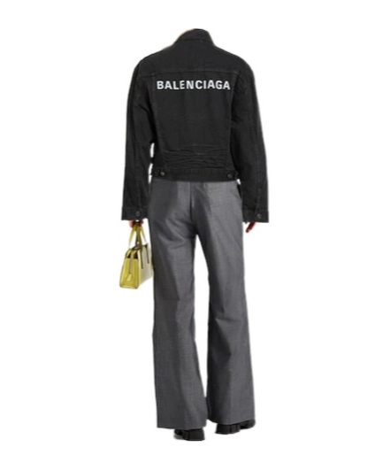 Balenciaga Printed Denim Jacket
