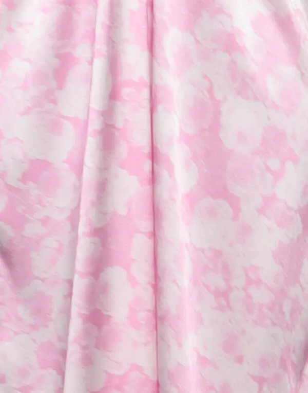 GANNI Floral-print Satin Midi Dress