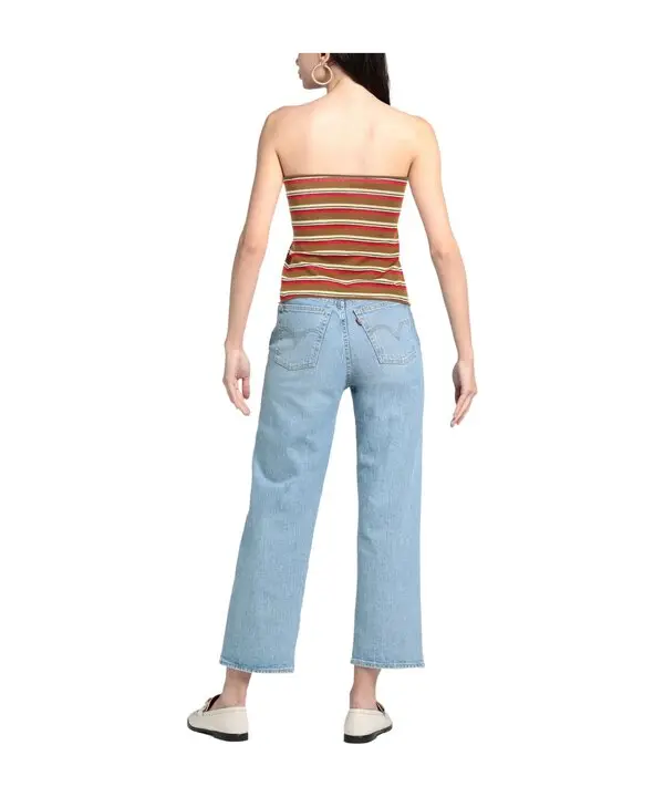 Marni Striped Strapless Top